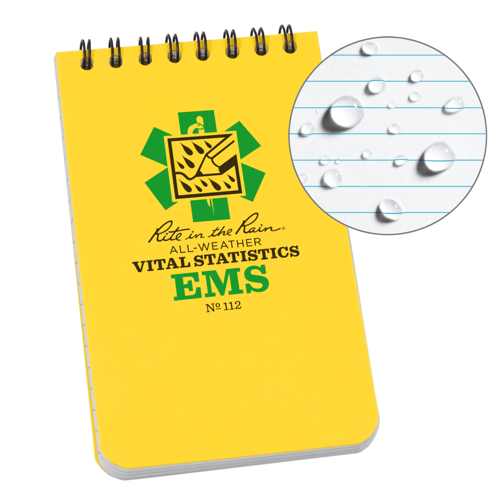 EMS Vitals Notebook - Axe and Awl Leatherworks - Rite in the Rain