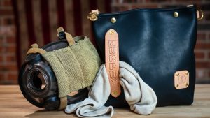 Leather SCBA Mask Bag - Axe and Awl Leatherworks - Customizable