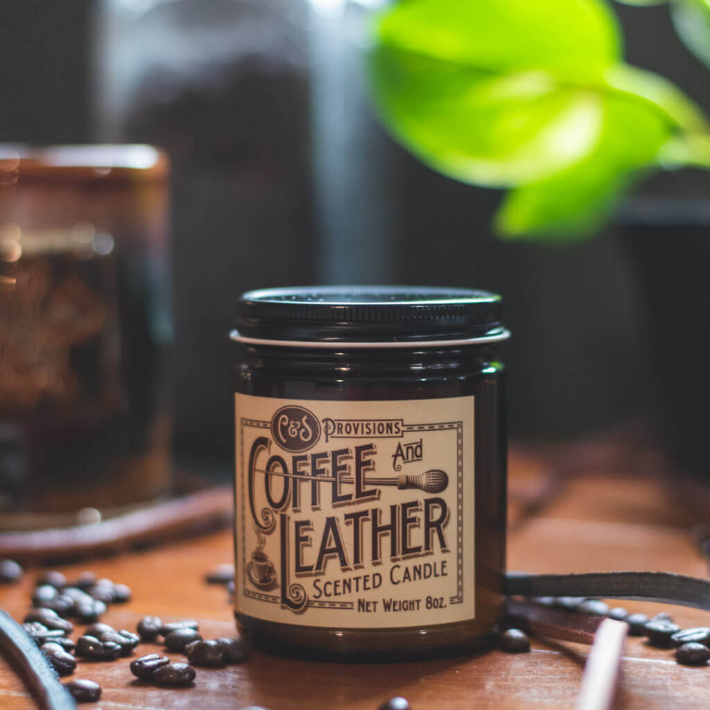C & S Provisions | Coffee & Leather Candle