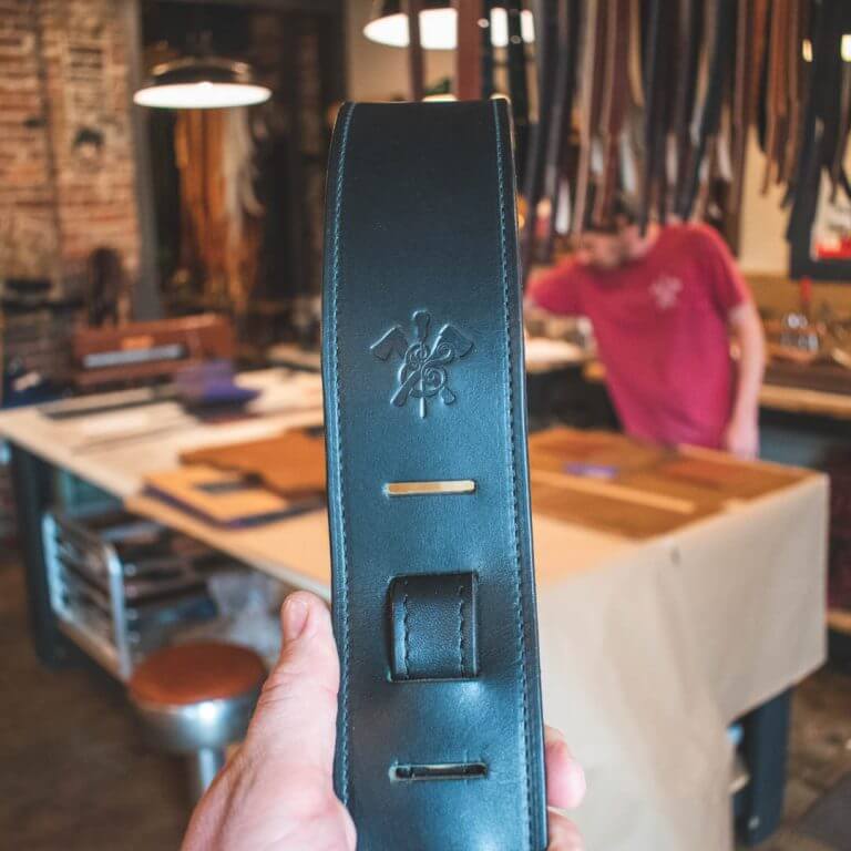 Leather Guitar Strap - Axe and Awl Leatherworks