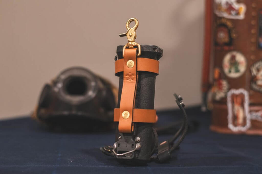 Inverted Flashlight Strap - Axe and Awl Leatherworks