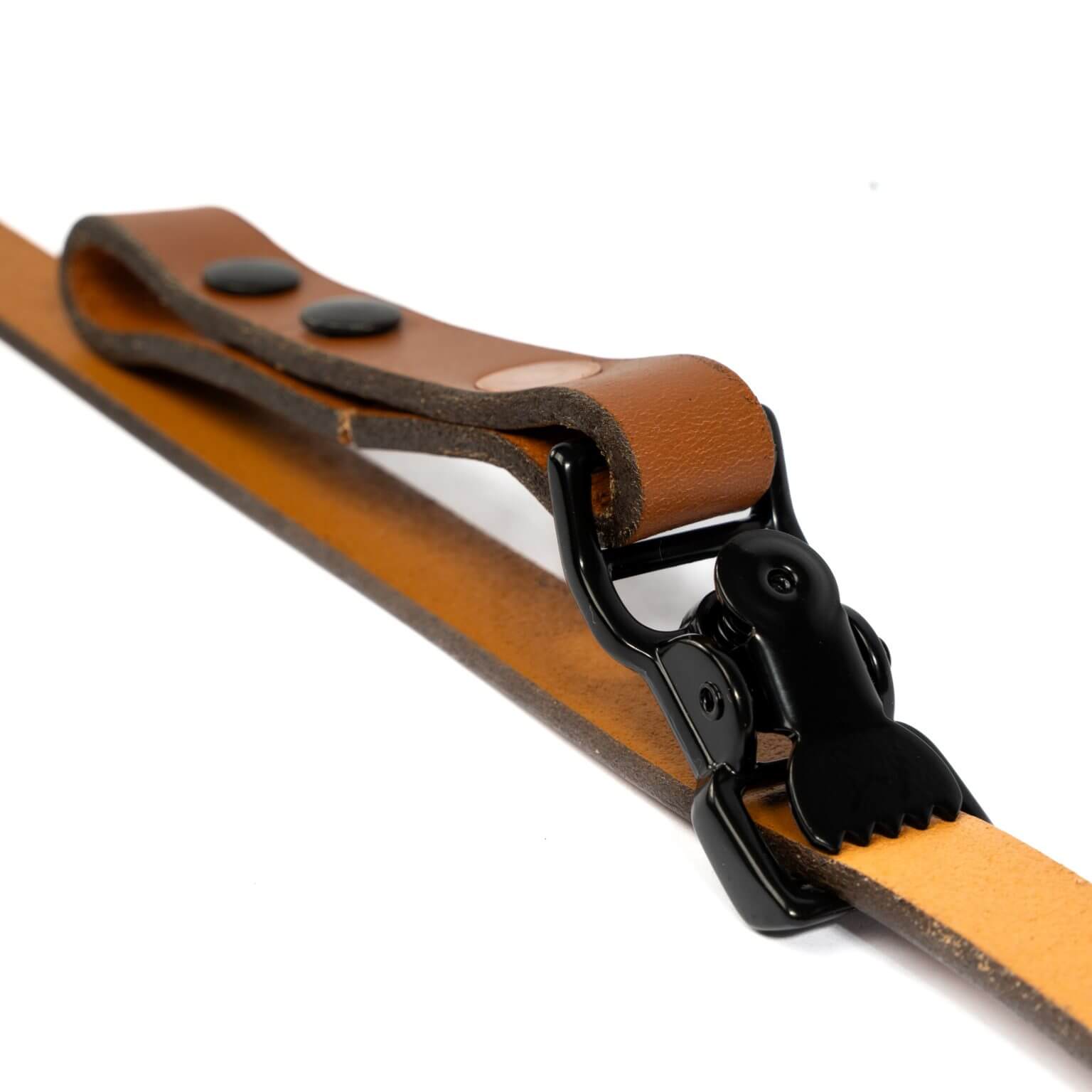 One Piece Leather Chin Strap - Axe and Awl Leatherworks