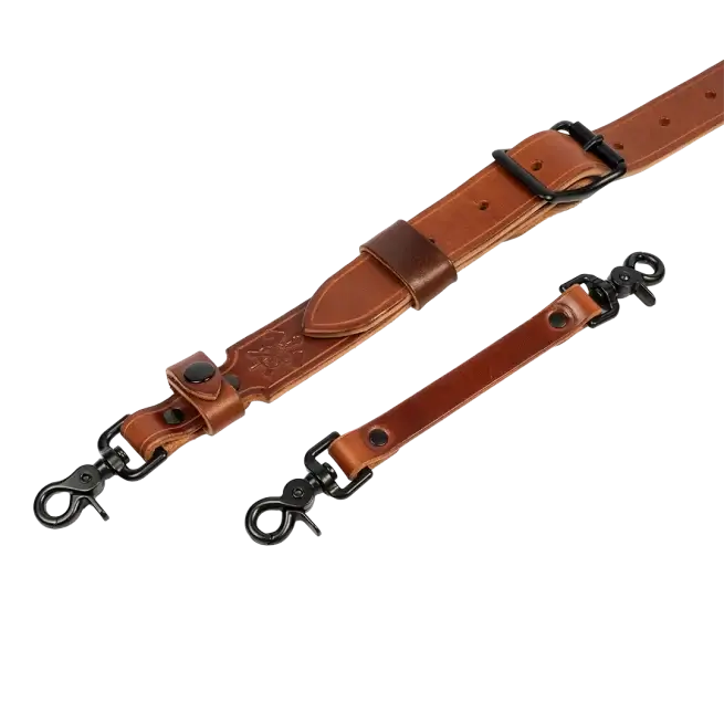 The Standard - Leather Firefighting Radio Strap - Axe and Awl Leatherworks