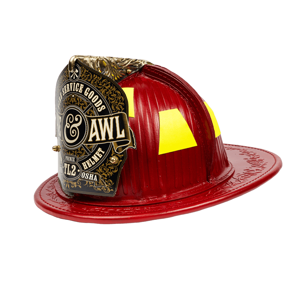 Phenix TL-2 Scarlet Red Miller Leather Helmet - Axe and Awl Leatherworks