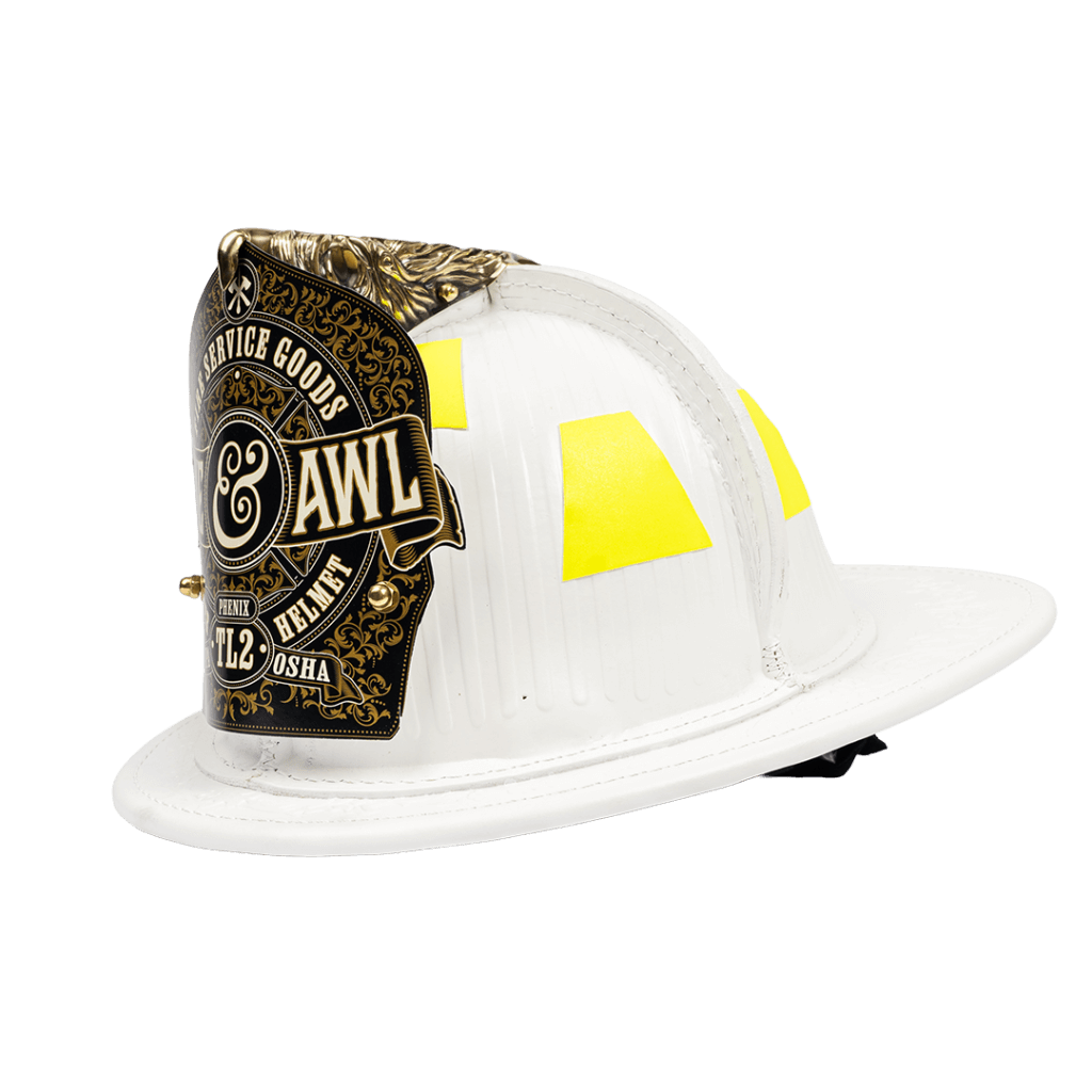 Phenix TL-2 White Miller Leather Helmet - Axe and Awl Leatherworks
